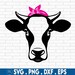 Cow With Pink Bandana SVG, Pink Bandana SVG, Pink Bandana Png, Cow With ...