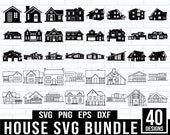 House Svg Bundle House Silhouette Svg House Vector Svg Home - Etsy