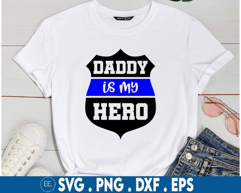 Daddy is My Hero SVG Police Officer SVG Police Hero SVG - Etsy