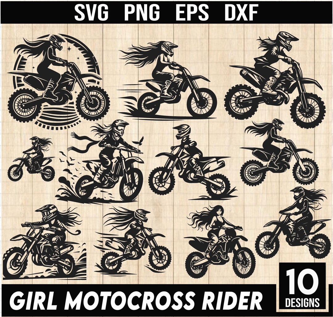 Biker Girl SVG Bundle, Biker Girl Dxf, Biker Girl Png, Biker Girl ...