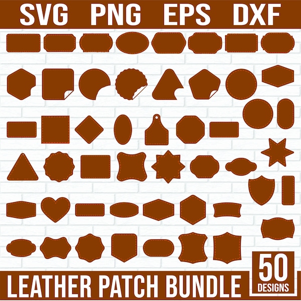 Leather Hat Patch Stencil Svg - Etsy