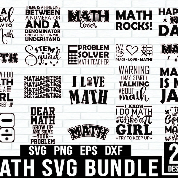 Math Teacher Svg - Etsy