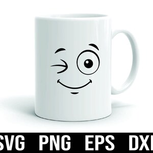 Smiley Face Svg Bundle, Cartoon Emotion Faces SVG Bundle, Kawaii Face ...