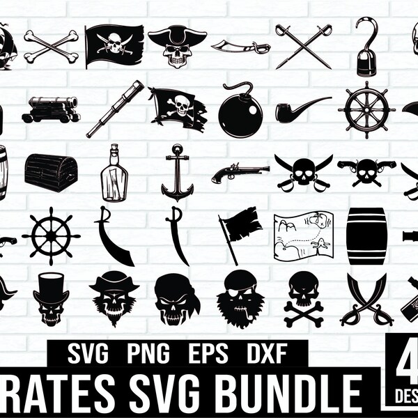 Pirate Silhouette - Etsy