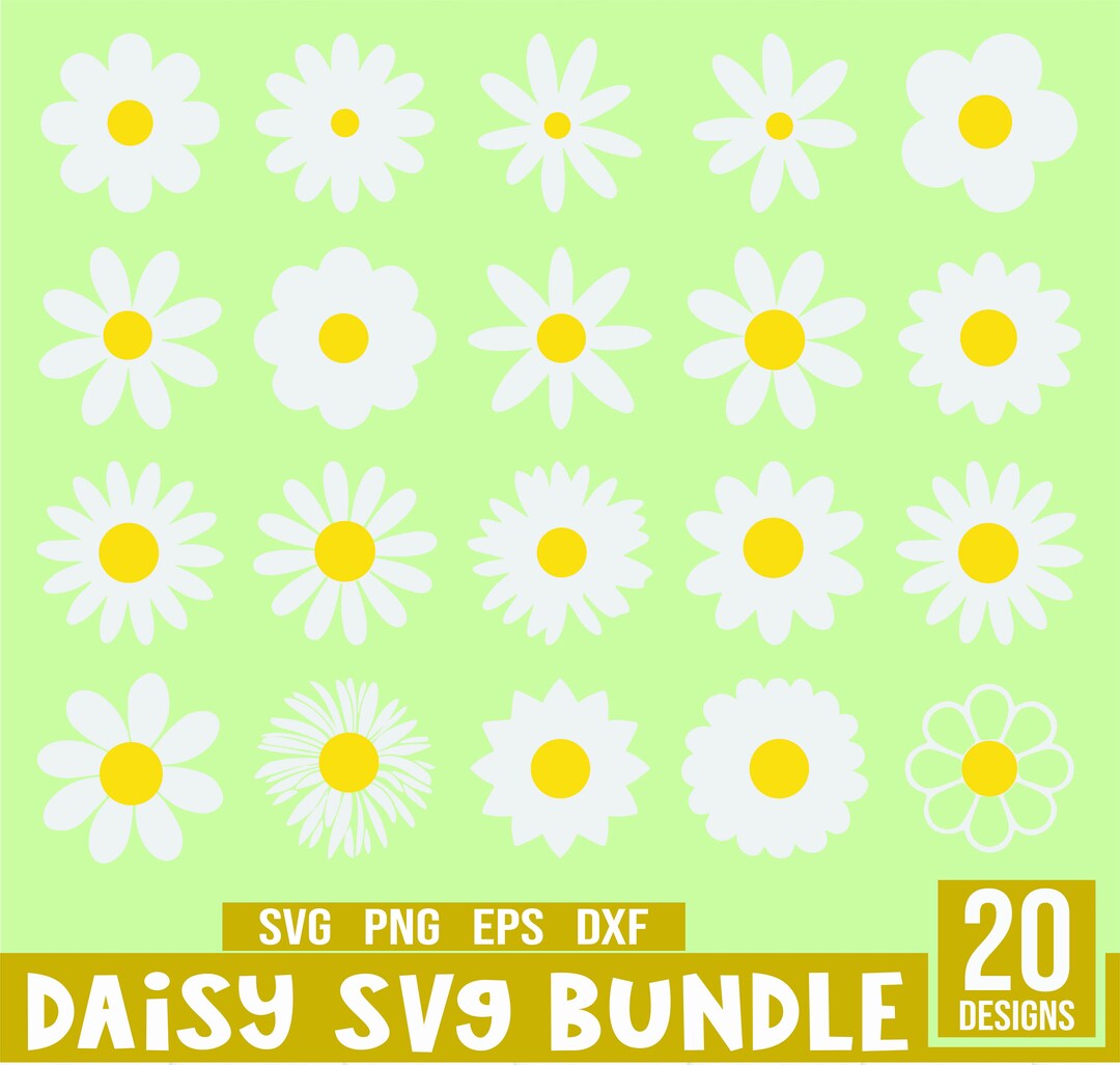 Daisy SVG Bundle, Flower Svg, Daisy, Daisy Clipart, Daisy Cut File ...