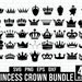 Princess Crown SVG Bundle, Royal Crown SVG, Princess Tiara SVG, Queen ...