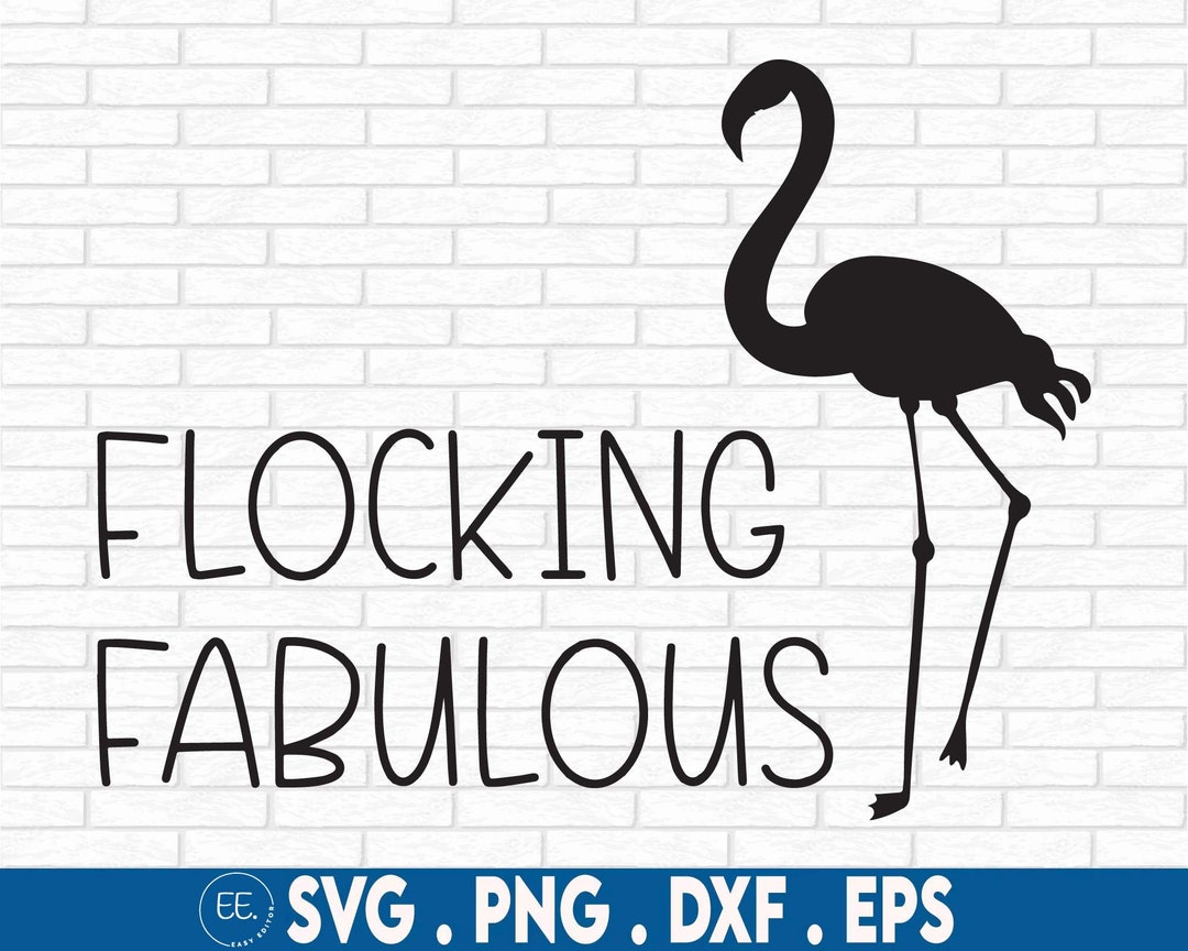 Flocking Fabulous SVG, Flamingo Svg, Beach Svg, Tropical Svg, Summer ...