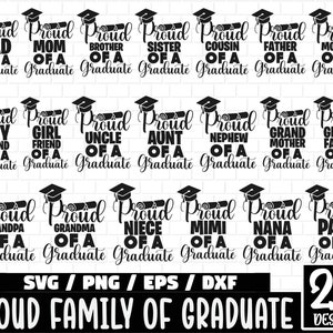 Proud Family of Graduate SVG Bundle, Graduation Family Shirts Svg ...