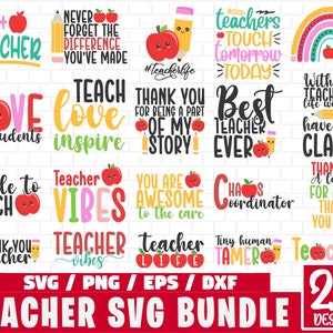 Teacher Svg Bundle, Teacher Life Svg, Back to School Svg, Teacher ...
