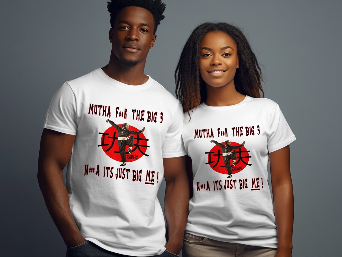 The Big 3 T-shirt, Kung Fu Kenny Graphic Tee, Men's Women's Unisex ...