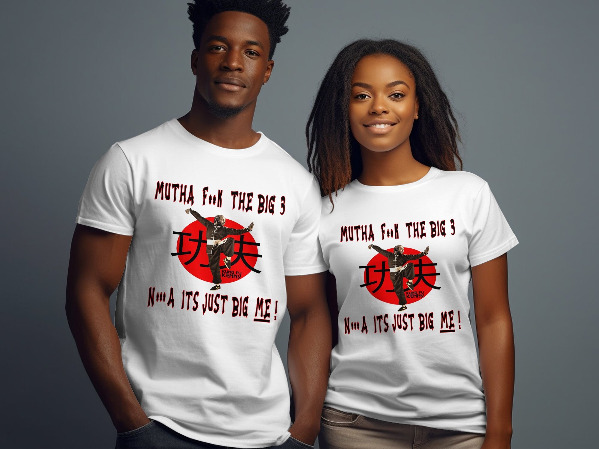 The Big 3 T-shirt, Kung Fu Kenny Graphic Tee, Men's Women's Unisex ...