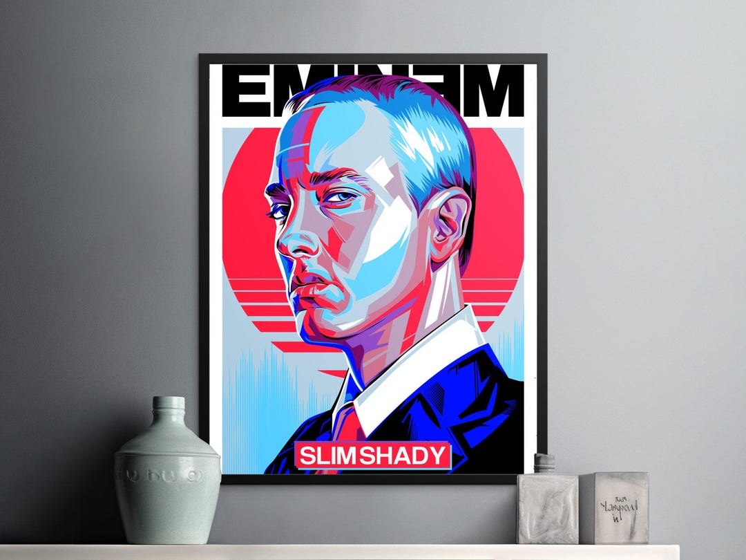 Famous Music Artist Poster, Pop Art Music Icon Wall Art, Limited ...