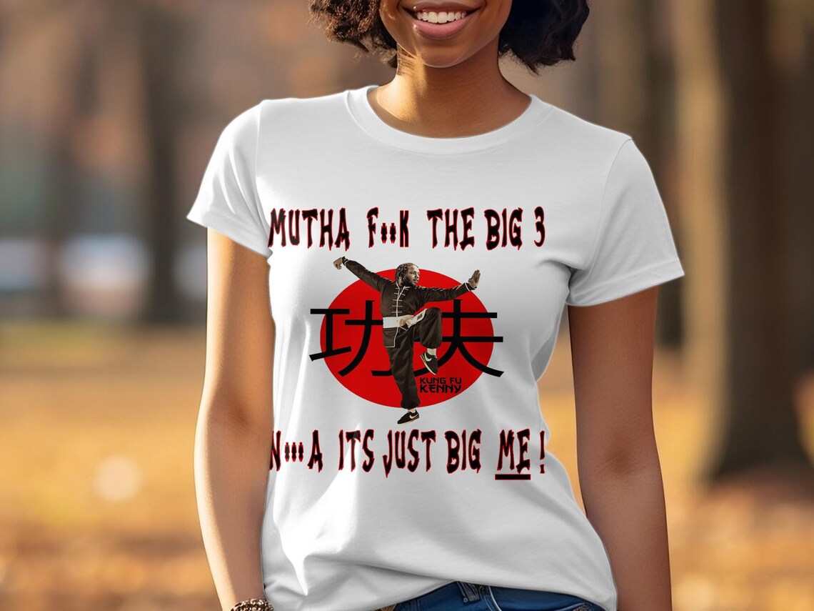 The Big 3 T-shirt, Kung Fu Kenny Graphic Tee, Men's Women's Unisex ...