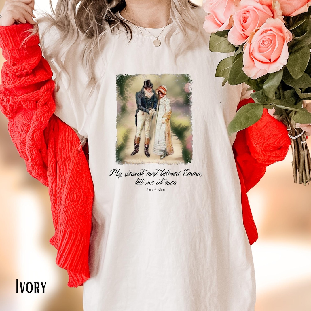 Jane Austen Emma Tee, Soft Girl Aesthetic, Coquette Style, Mr Knightly ...