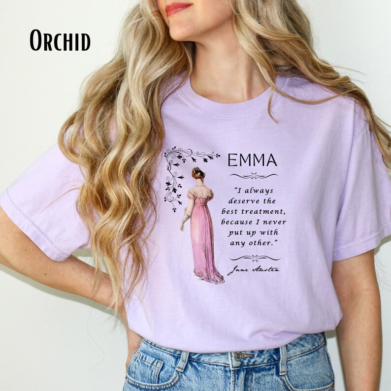 Jane Austen's Emma Shirt: Bridal Shower Tee, Witty Coquette, You ...