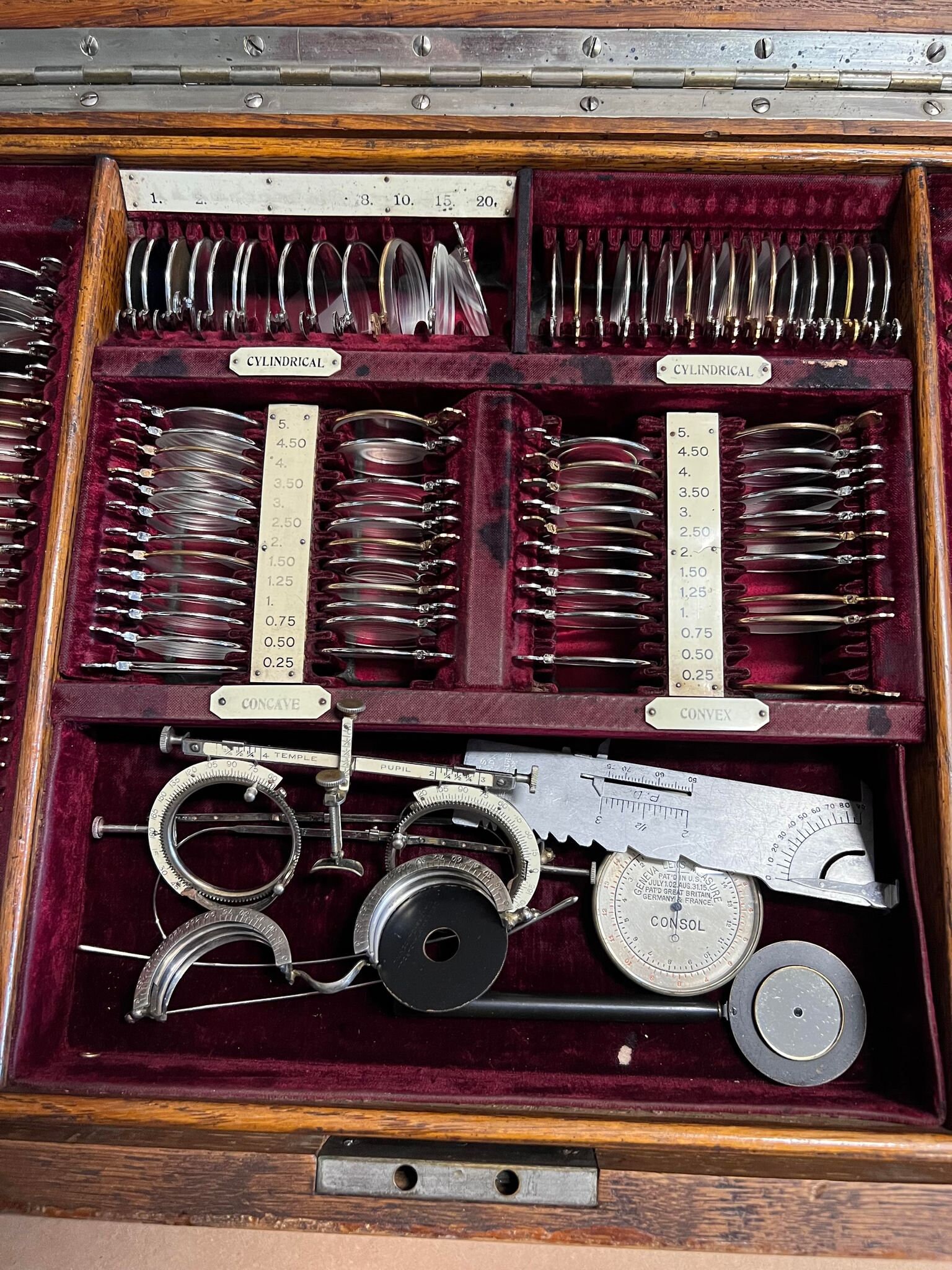 Antique Travelling Optometrist Kit From 1909 - English Victorian Style ...
