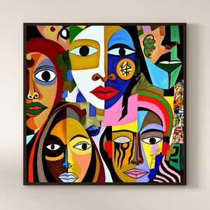 Faces of the World in Abstract Art - Galerie Maya, Abstract Portraits ...