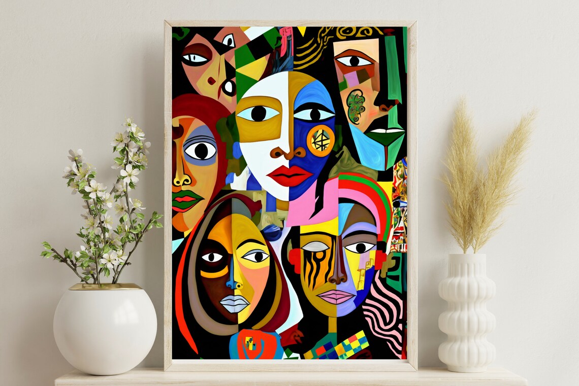 Faces of the World in Abstract Art - Galerie Maya, Abstract Portraits ...