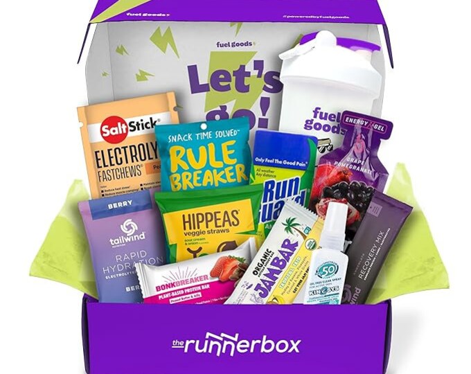 A Gift for a Runner, Marathon Training Box, Running Gift Box, Heres to ...