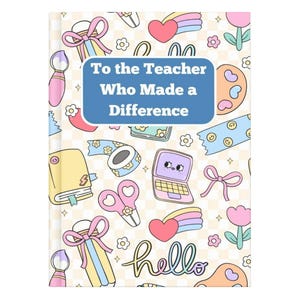 Thank You Teacher, Teacher Gift, Teacher Appreciation Gift, End of Year ...