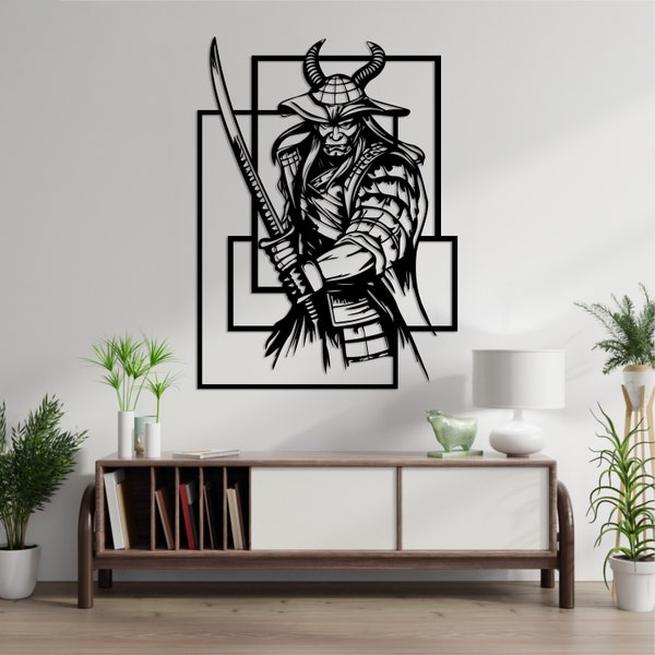 Samurai Wall Decal - Etsy