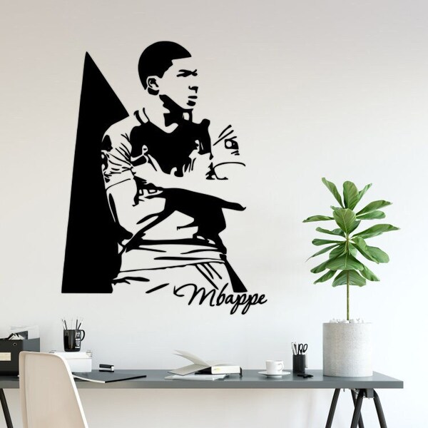 Mbappe Silhouette - Etsy
