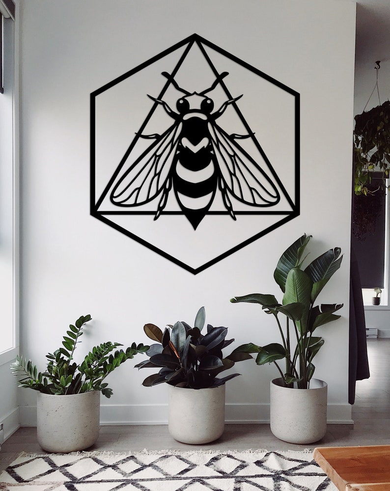 Bee Beehive Honey Laser Cut Svg Dxf Files Wall Sticker Decal - Etsy