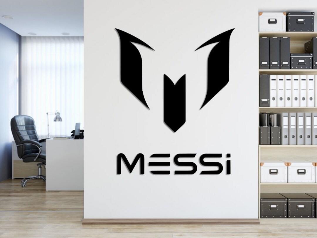 Messi Logo Football Laser Cut Svg Dxf Files Wall Sticker - Etsy Canada