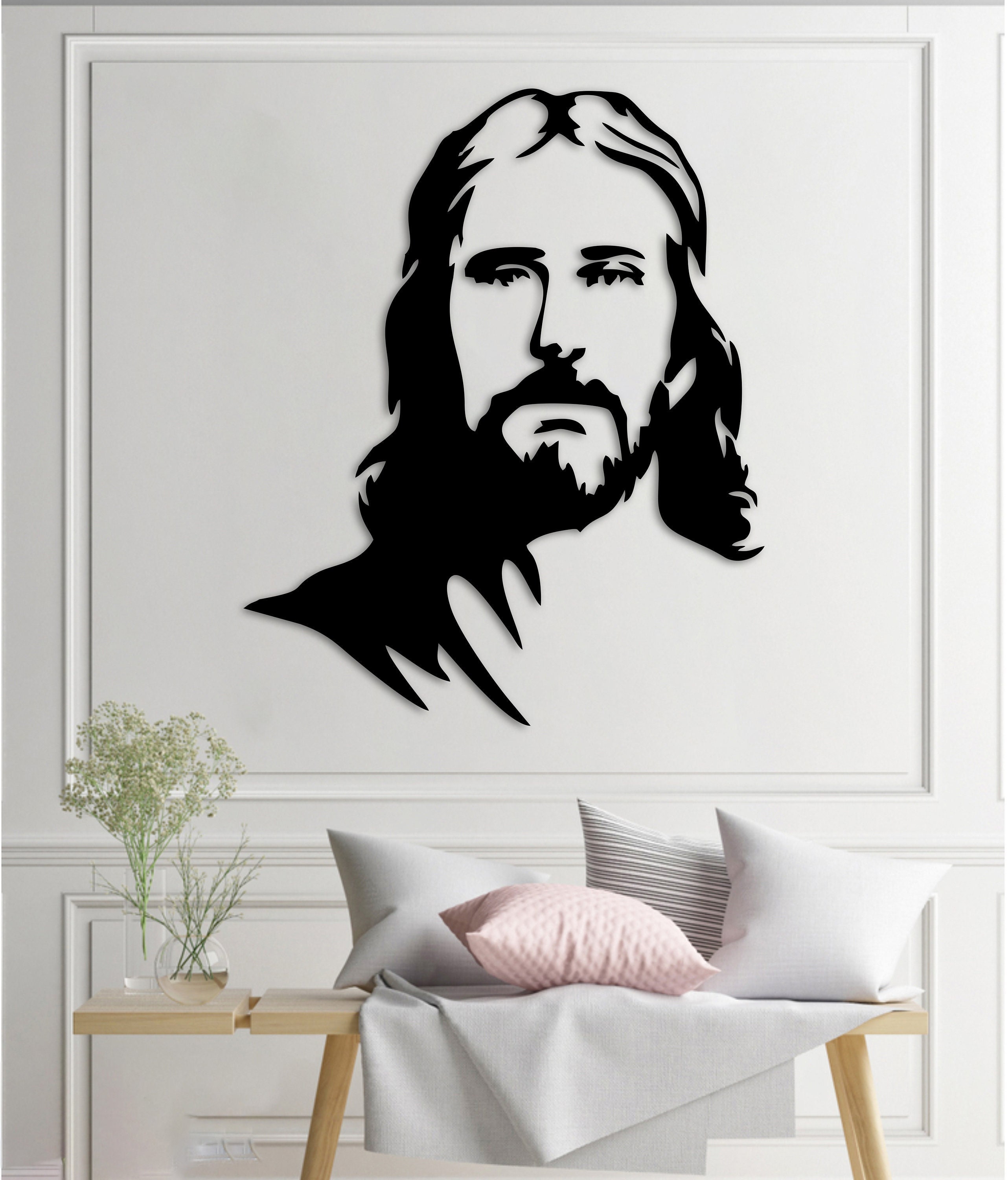 Buy Jesus Cross Jesus Laser Cut Svg Dxf Files Wall Sticker Decal Online ...