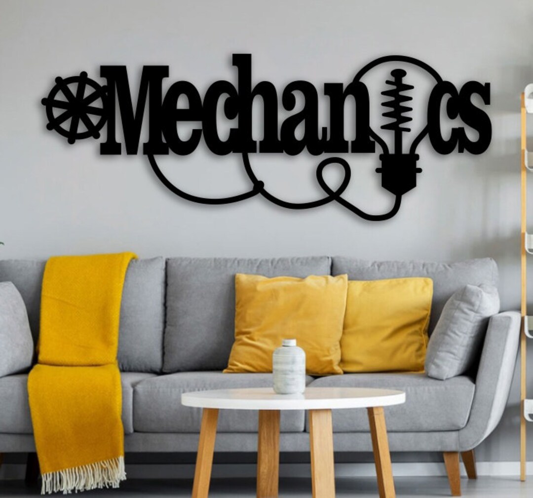 Mechanics Design Laser Cut Svg Dxf Files Wall Sticker Decal Silhouette ...
