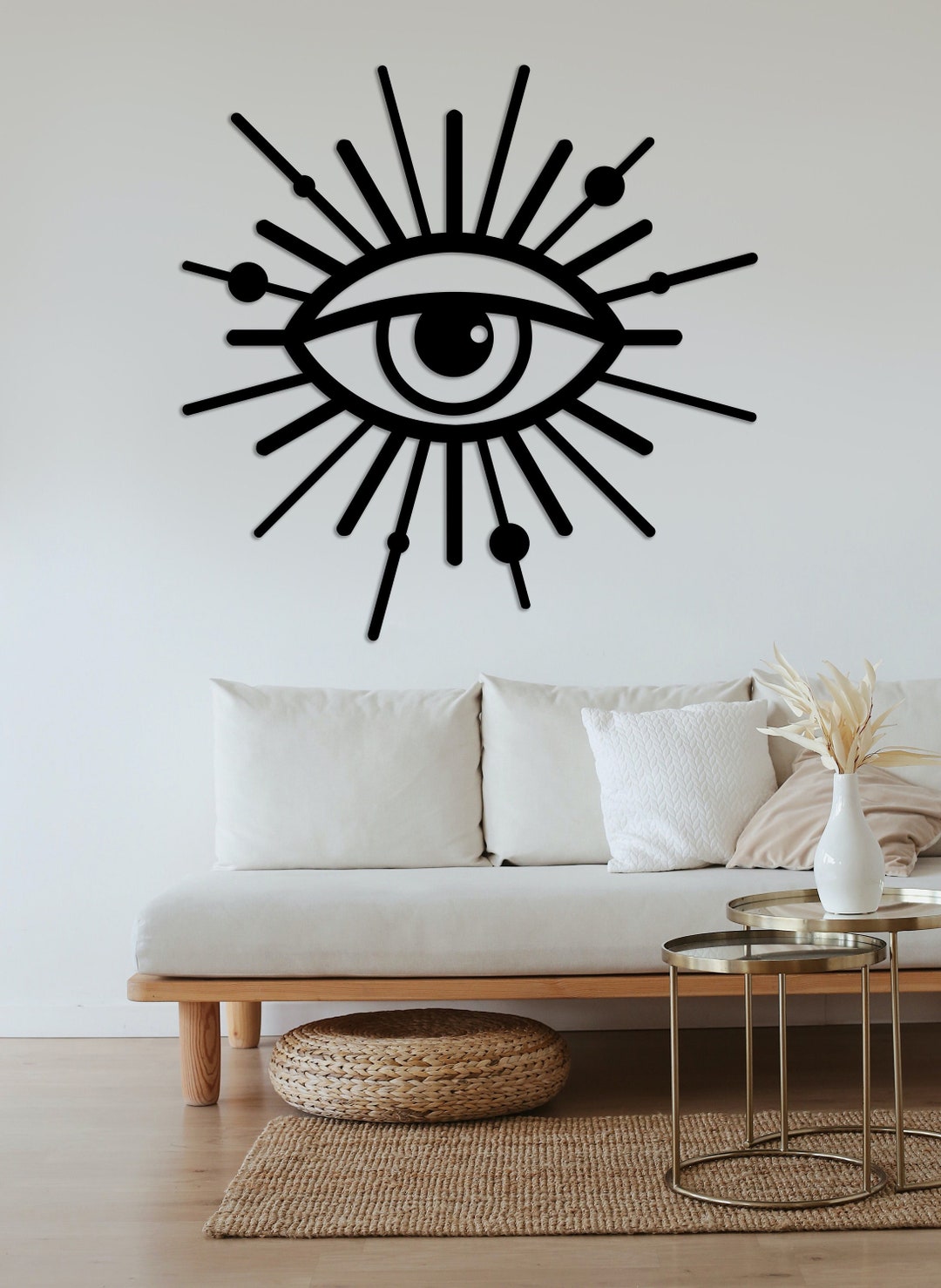 Eye Design Cut Svg Dxf Files Wall Sticker Decal Silhouette Template Cnc ...