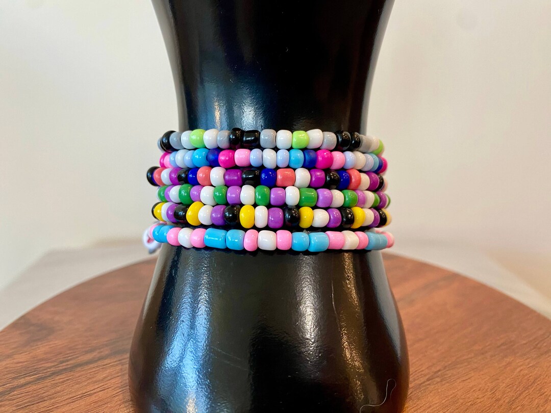 Gender Pride Flag Adjustable Bracelet (patterned) - LGBTQIA+ - Etsy