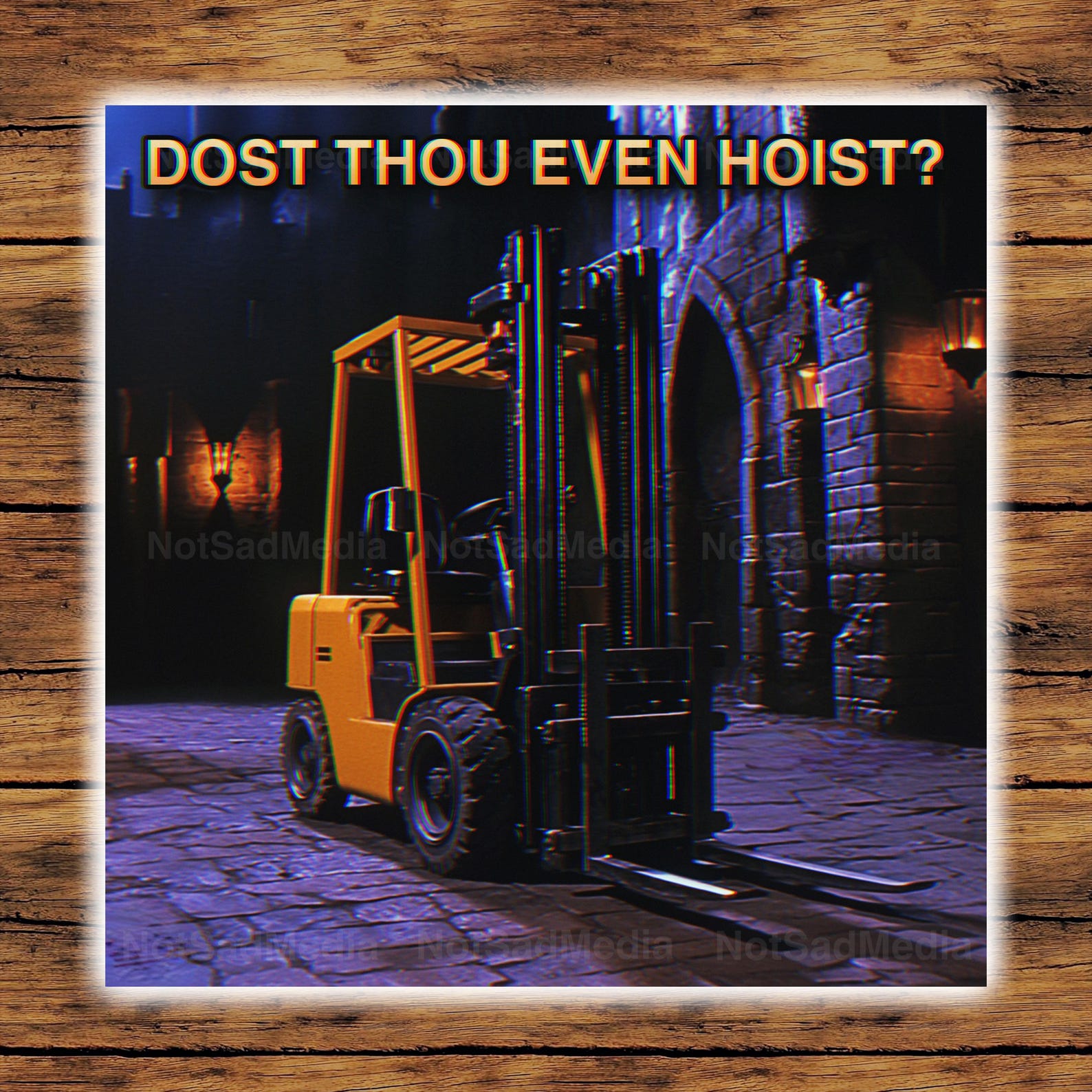 Dost Thou Even Hoist? Meme Sticker | Construction Humor | the Frog Mage ...