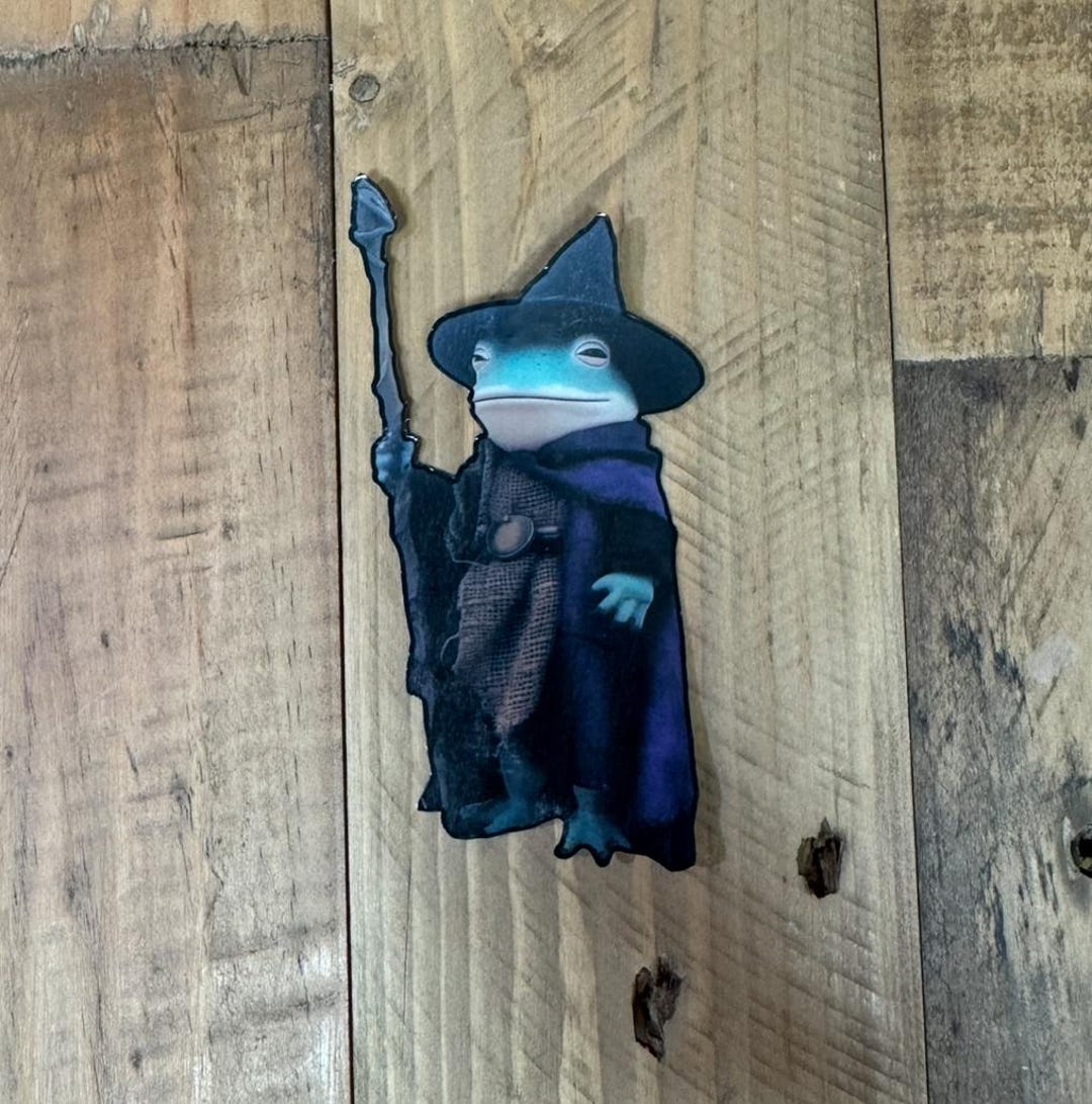 The Frog Mage Character Sticker - Etsy