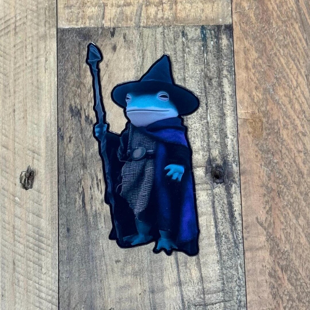 The Frog Mage Character Holographic Magnet | the Frog Mage - Etsy