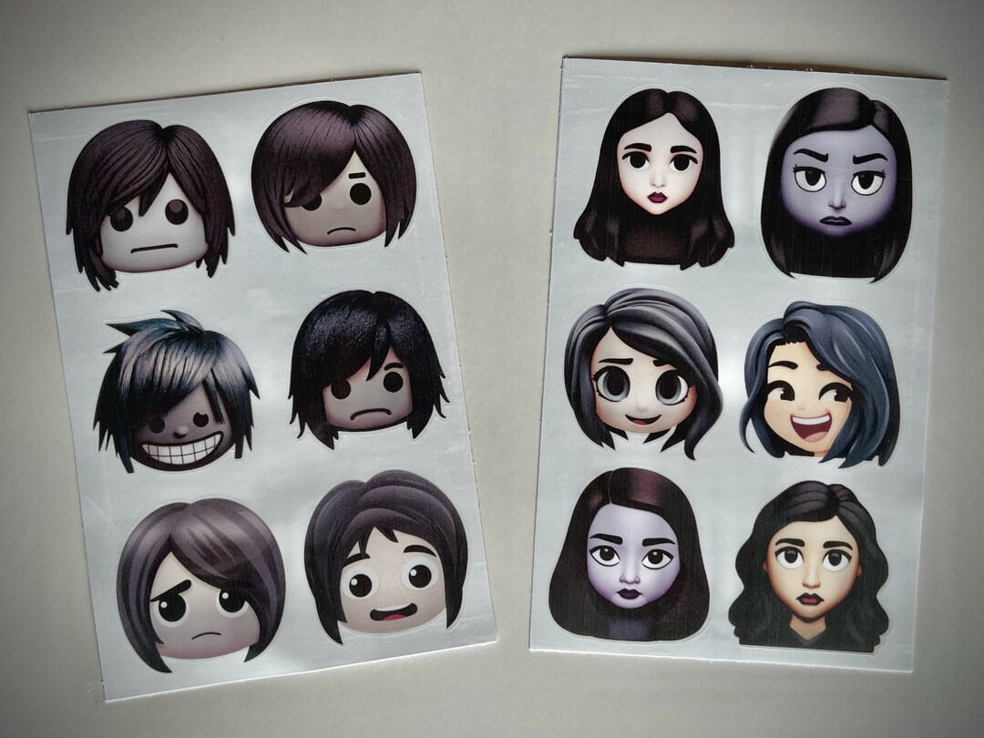 Emoji Stickers emo Emojis - Etsy