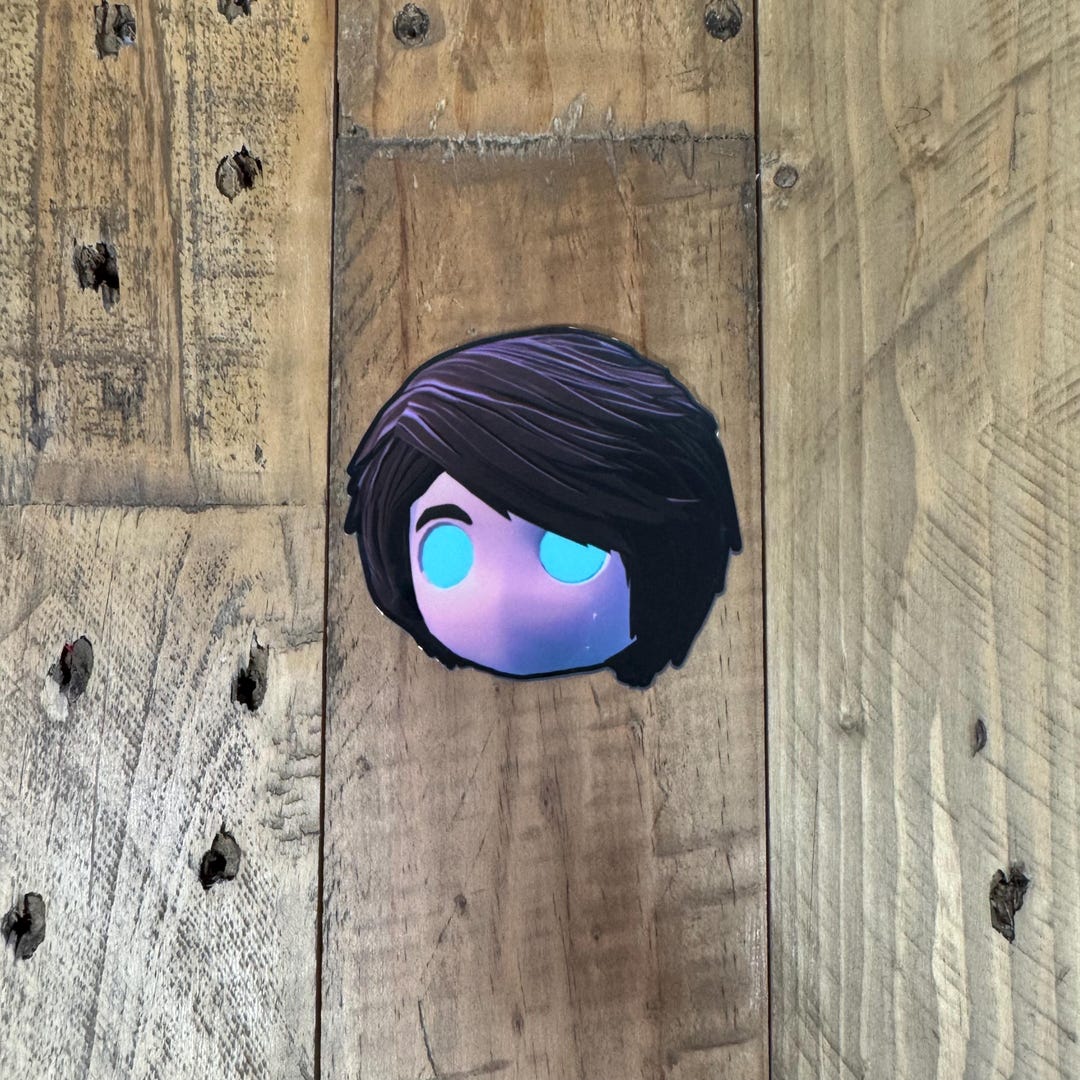 Emo Bot 9000 Head Character Sticker - Etsy