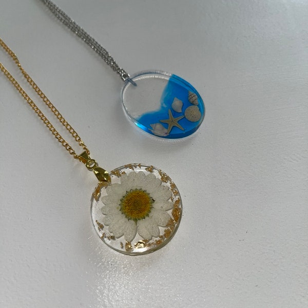 Epoxy Necklace - Etsy