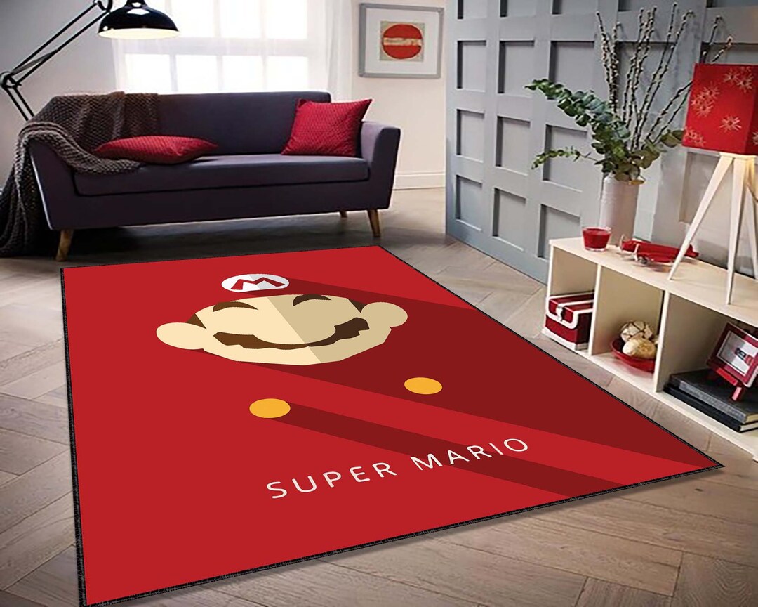 Supermario Rug Kids Birthday Mario Super Mario Rug Kids - Etsy