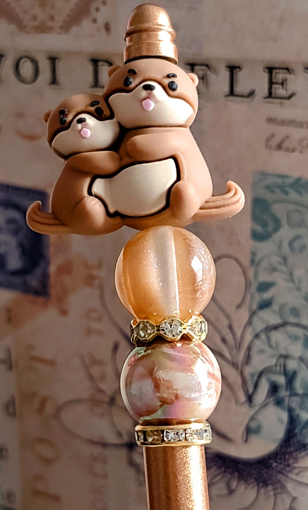 Otter 3D Focal Bead Pen - Etsy