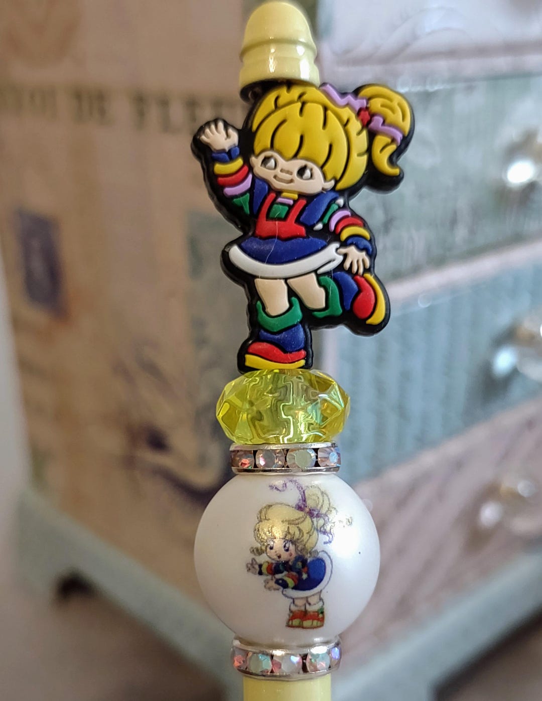 Rainbow Brite Limited Beaded Pen - Etsy