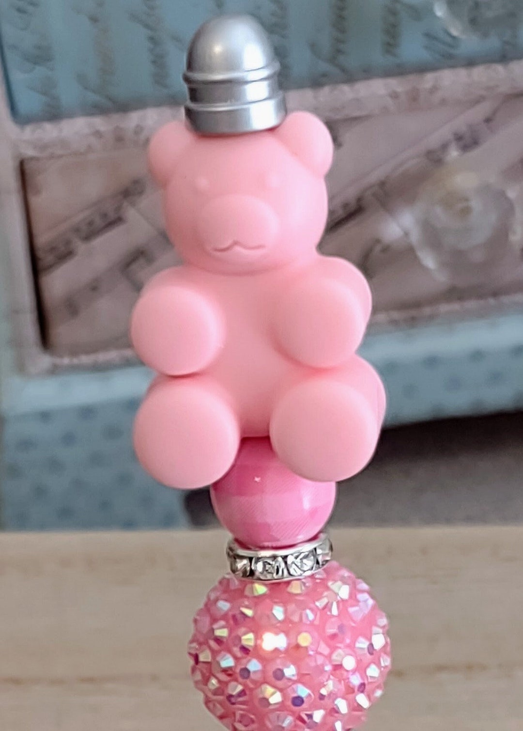 Pink Gummy Bear Beaded Pen - Etsy