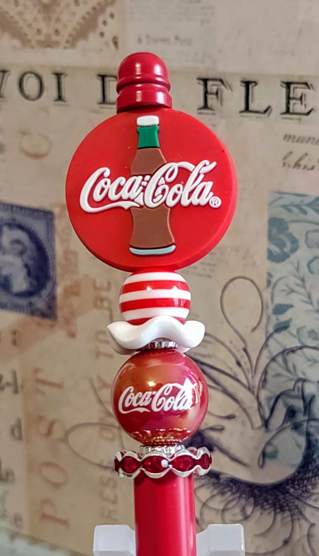 Coca Cola Bottle Beaded Focal Pen - Etsy