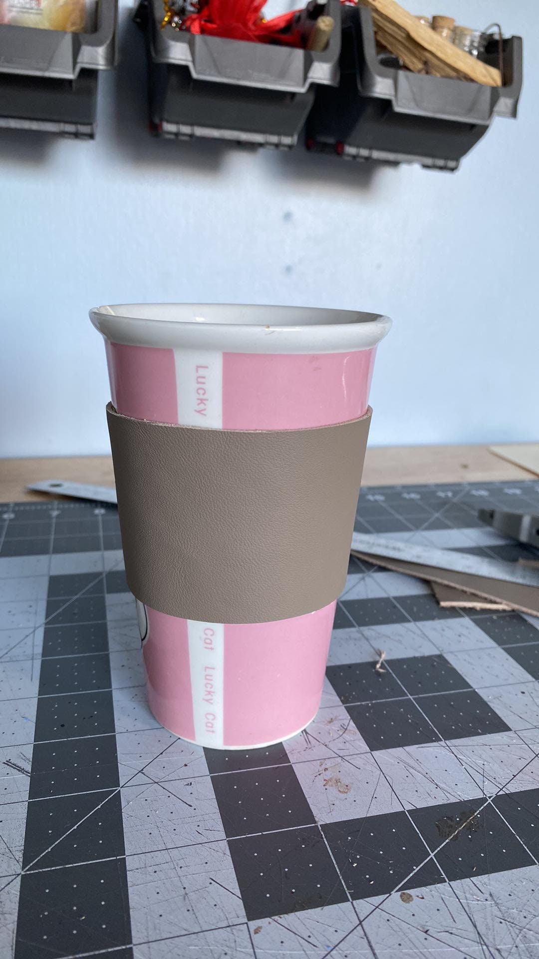 Reusable Leather Coffee Sleeve - Etsy