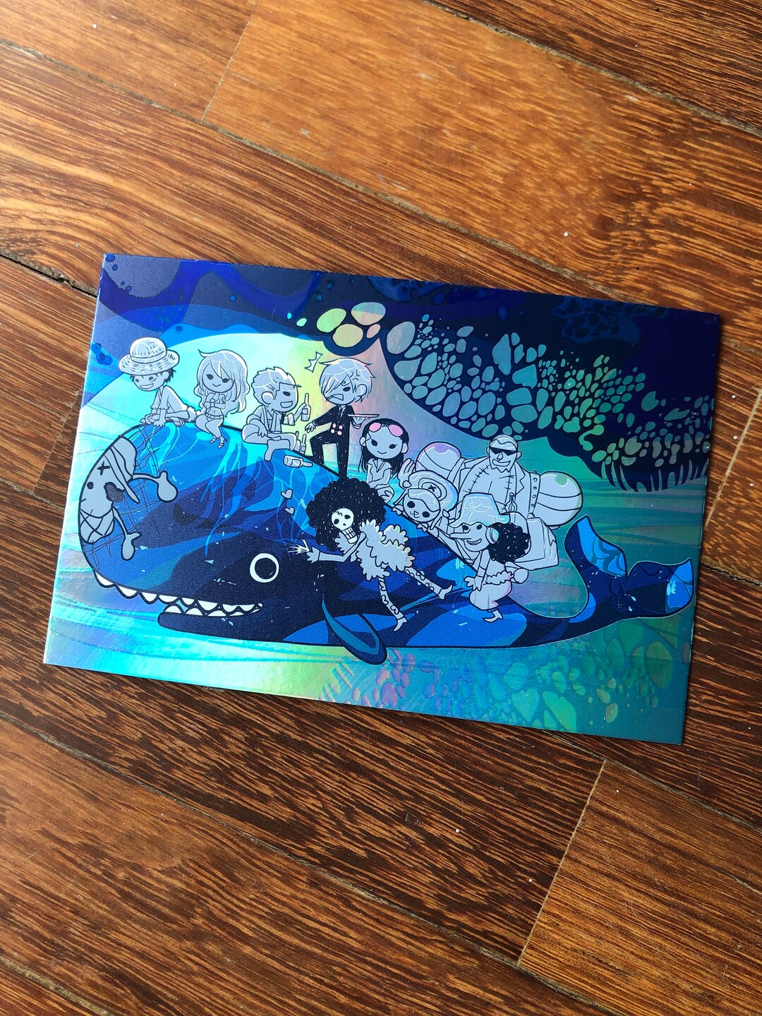 One Piece A6 Print - Laboon (rainbow Lazer Art Print) - Etsy