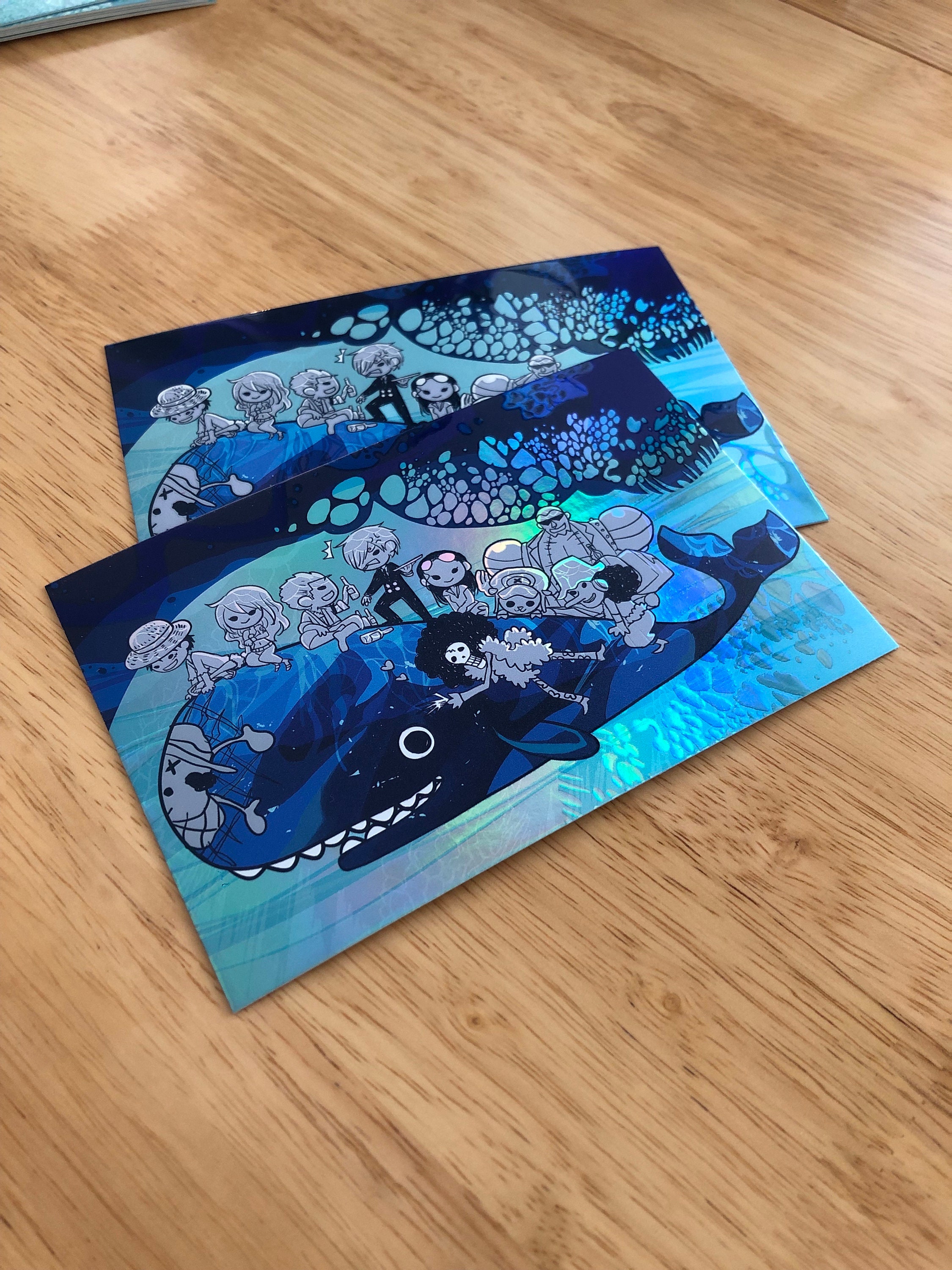 One Piece A6 Print Laboon rainbow Lazer Art Print - Etsy