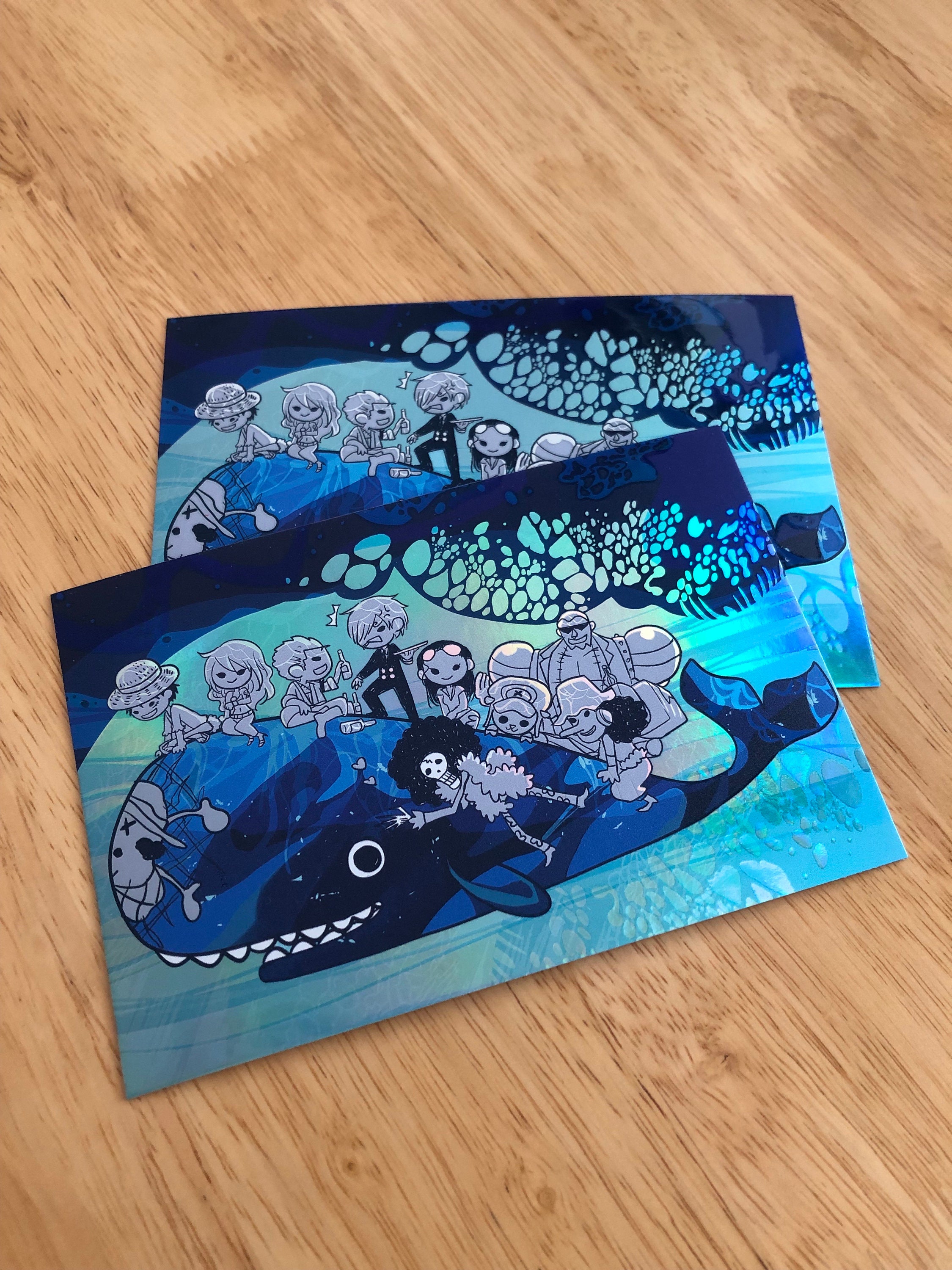 One Piece A6 Print - Laboon (rainbow Lazer Art Print) - Etsy