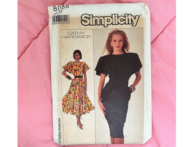 1987 UMA THURMAN Simplicity Pattern 8055 Cathy Hardwick UNCUT - Etsy