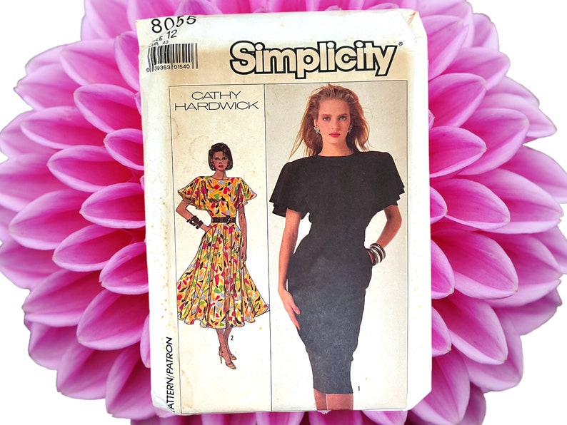 1987 UMA THURMAN Simplicity Pattern 8055 Cathy Hardwick UNCUT - Etsy