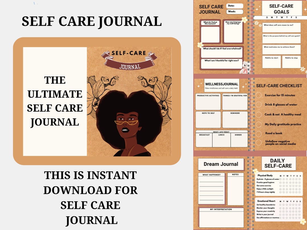The Ultimate Self Care Journal Digital Download, Wellness Journal ...